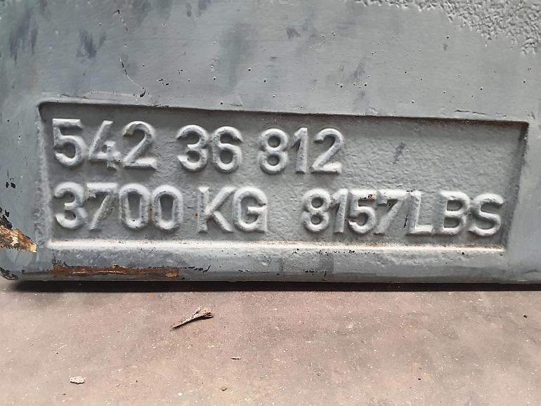 Counterweights | Terex Demag Challenger 4200 counterweight 3.7 Ton ...